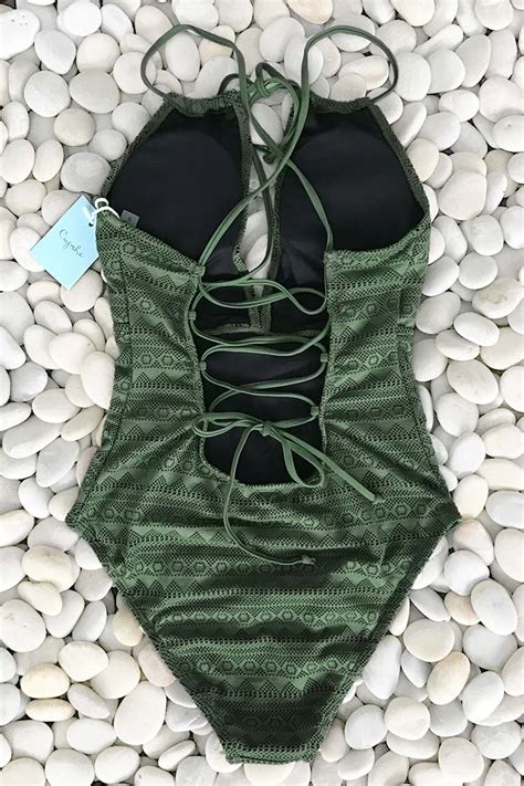Perfect Emerald Lace One Piece Swimsuit