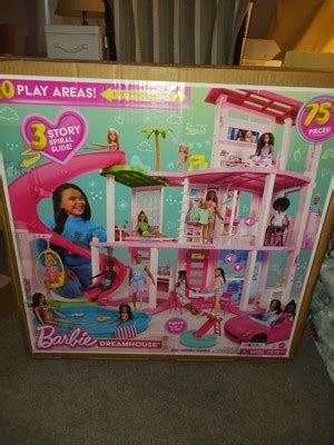 Barbie Dreamhouse Pool Party Doll House With 75 Pc 3 Story Slide Target