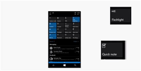 Rejoicewindows 10 Mobile Will Have A Flashlight Toggle In The Action