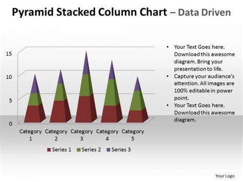 Business Marketing PowerPoint Templates Business Pyramid Stacked Column Chart Ppt Slides