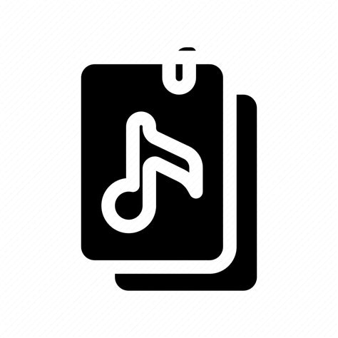 File Attach Music Document Audio Icon Download On Iconfinder