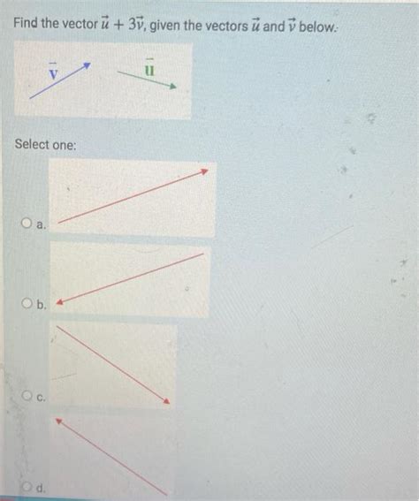 solved find the vector u 37 given the vectors ū and y