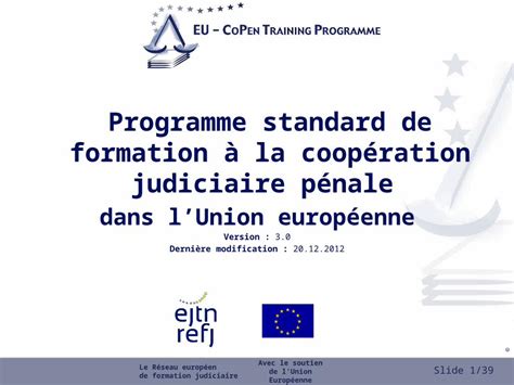 Ppt Slide 1 39 © Copyright Programme Standard De Formation à La