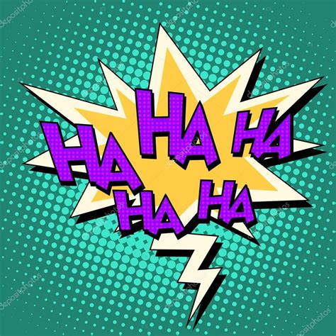 Haha Comic Bubble Retro Text Stock Vector Studiostoks 92757512