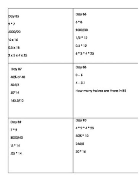 Grade 7 Mental Math All Year By Timbuktutors Tpt