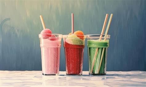 Premium Ai Image Set Of Classic Cocktails