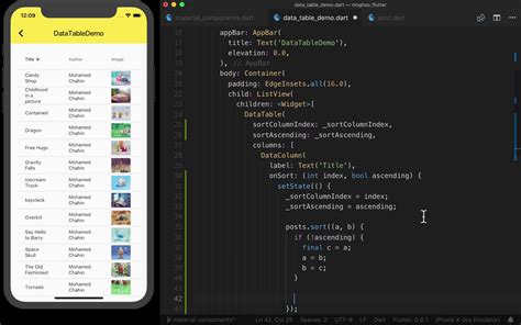 Datatable：数据表格的排序《 Flutter 移动应用：mdc 》 宁皓网