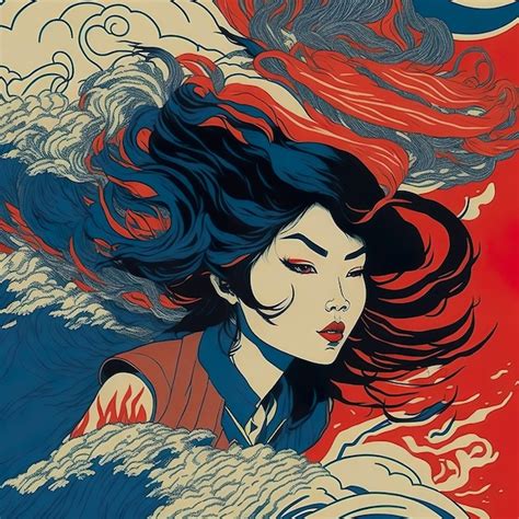 Premium Ai Image Vietnamese Cute Girl Primary Colors