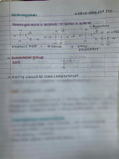 SOLUTION Gcse Chemistry Forming Esters Studypool