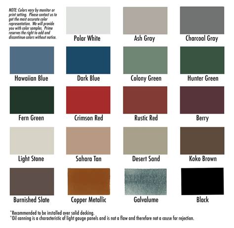 Metal Building Color Scheme Visualizer And Color Chart 48 OFF