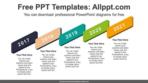 D Rounded Rectangle Powerpoint Diagram For Free