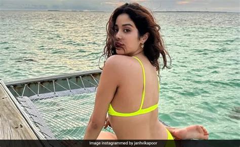 Janhvi Kapoor Wears A Neon Bikini Flaunts Her Curves In Maldives
