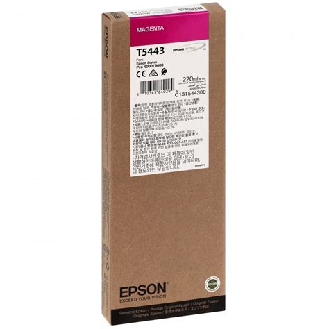 Cartouche Dencre Traceur Epson T5443 Pour Imprimante 400044007600