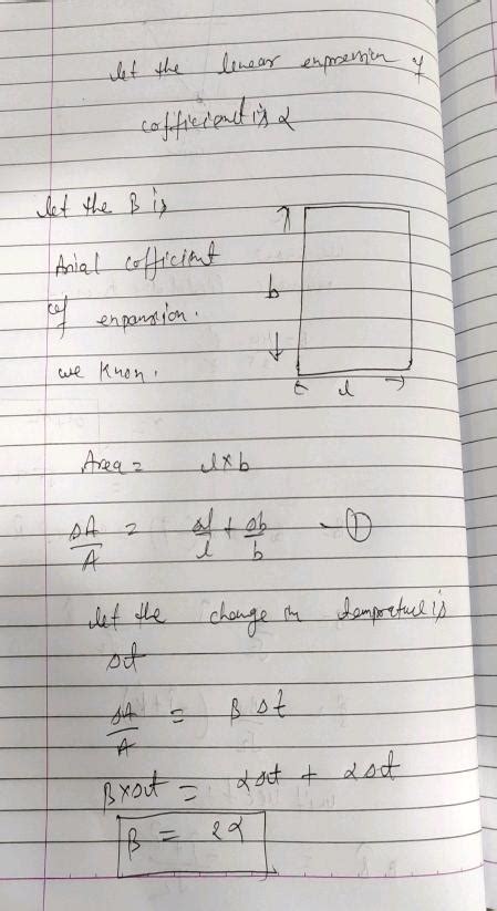 The Coefficient Of Linear Expansion Alpha Is That Of The Coefficient Of