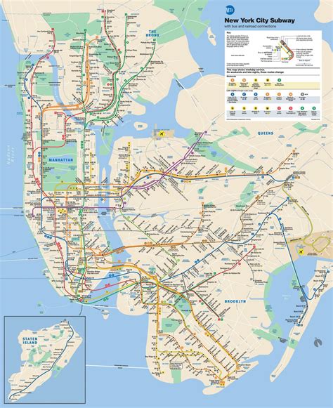 Mta Map Manhattan Map Of Mta Manhattan New York Usa