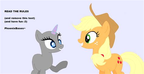 Mlp Base Oc X Applejack By Kingbases On Deviantart
