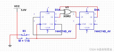multisim实现d触发器模拟同步计数器 multisim d触发器 csdn博客