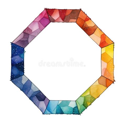 Modern Simple And Symmetric Artwork Of Vivid Colors In Geometric Shape