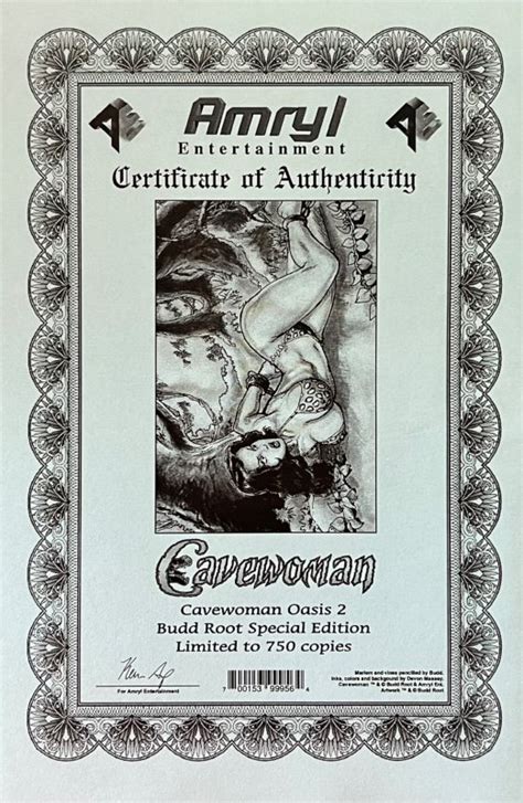 Cavewoman Oasis 2 Budd Root Special Edition 2013 Nm Condition