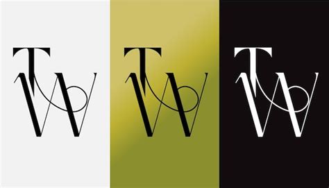 Premium Vector Initial Letter Tw Logo Design Creative Modern Symbol Icon Monogram