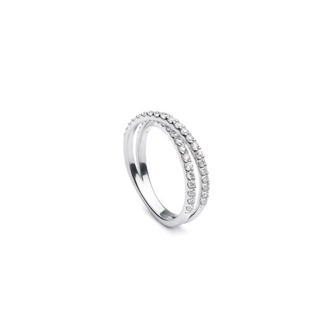 Crossover Ring Autore Moda Diamonds