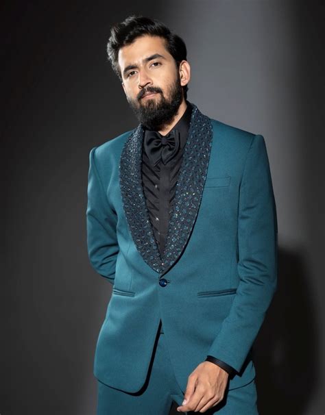 Buy 4 Piece Blue Tuxedo Suit For Men Online At Best Price