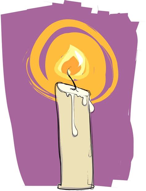 Sharefaith Media White Advent Candle Sharefaith Media