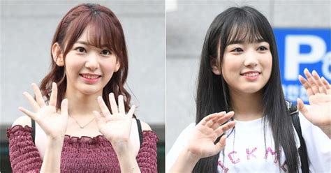 Hk영상 Hkt48 미야와키 사쿠라 야부키 나코 등장에 엄청난 함성 프로듀스 48 출근길