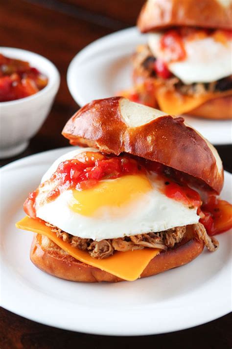 Caribbean Pulled Pork Sandwich Easy Fried Egg Sandwich Recipe
