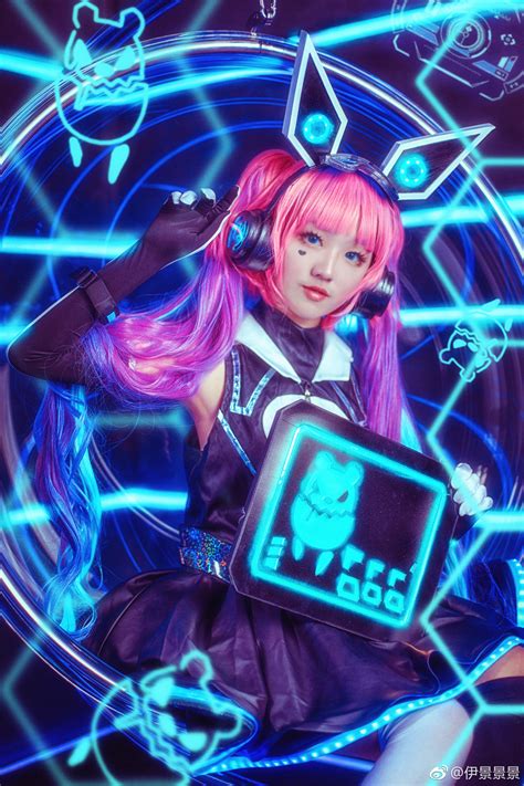 王者荣耀 安琪拉心灵骇客cosplay