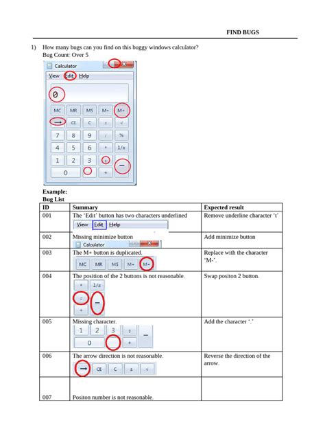 Exercise 1 Find Bugs Pdf System Software Computing