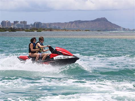Honolulu Jet Ski Rental Tour Solo And Tandem Ride Adventures Oahu