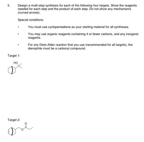 Solved Design A Multi Step Synthesis For Each Of The Chegg Com