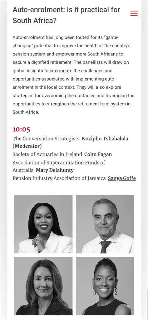 I Will Be Speaking At The Annual Allan Gray Retirement Benefits Conference Running From 10 11