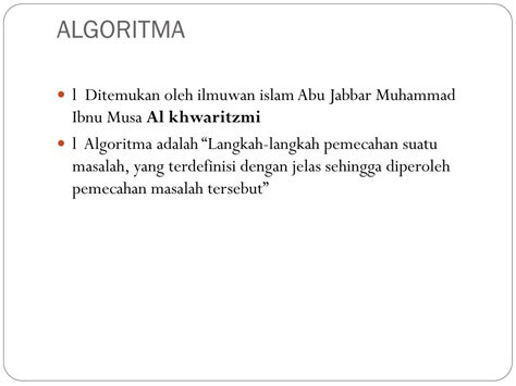 Ppt Algoritma Dan Pemrograman Powerpoint Presentation Free Download