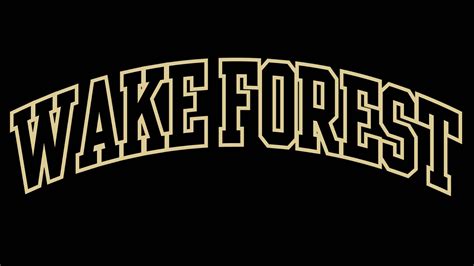 Download Wake Forest University Logo Dark Wallpaper