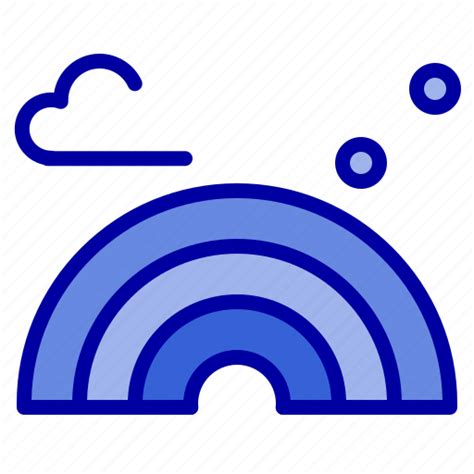 Nature Rainbow Spring Wave Icon