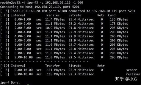 iperf w l 参数解析 知乎
