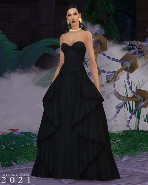 Atlaua Dress Springsummer 2021 Collection The Sims 4 Create A Sim