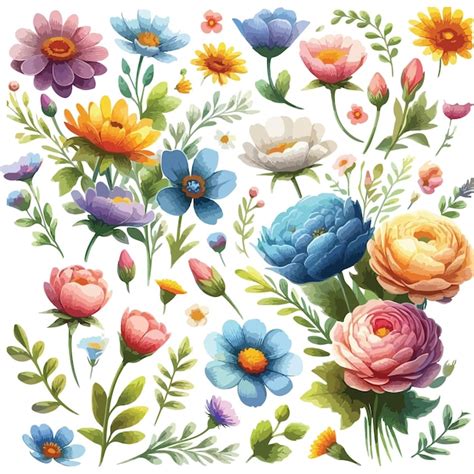 Premium Vector Seamless Spring Flower Pattern