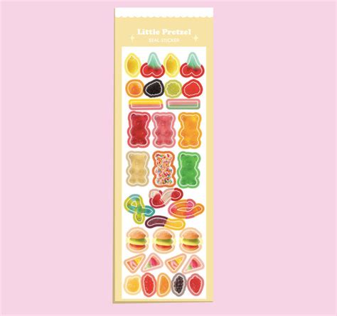 Gummy Jelly Sticker Planner Sticker Diary Stickers Notebook Etsy