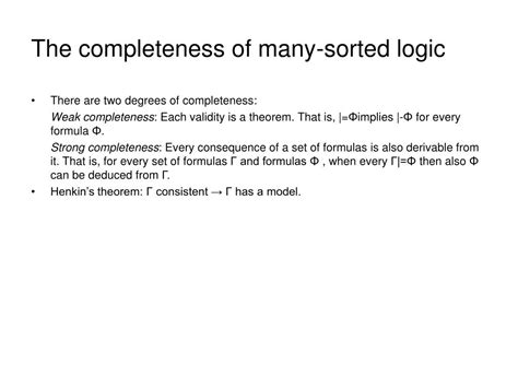 ppt many sorted first order logic powerpoint presentation free