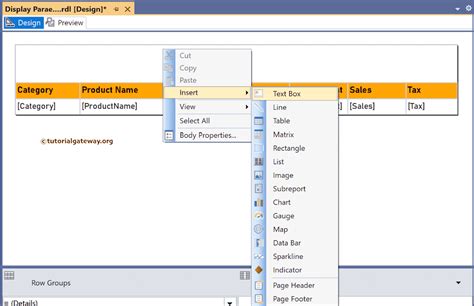 Display Parameter Value In Ssrs Report