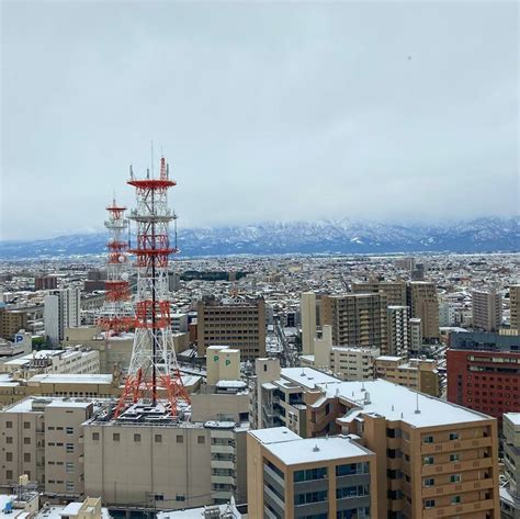 富山市役所展望塔冬雪景色富山県富山市の観光撮影スポットの名所 東海カメラマップ