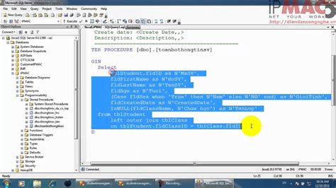 Bài 1 Kết Nối Database Sql Hiển Thị Dữ Liệu Và Databinding Quản Lý Sinh Viên Youtube