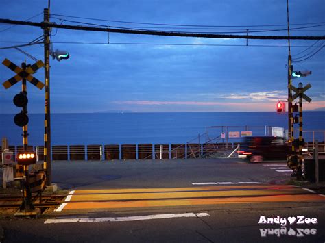 Andy與Zoe的旅行紀錄 日本 湘南 江之島電鐵 鎌倉高校前駅追逐青春回憶灌籃高手 SLAMDUNK 的經典場景