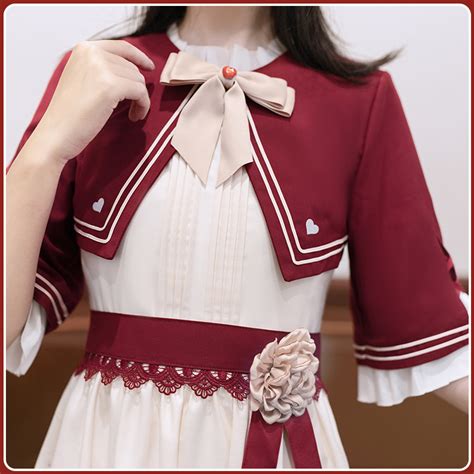 天羽川原创套装春秋季女连衣裙上衣外套裙子学院风大全套奶油熊虎窝淘