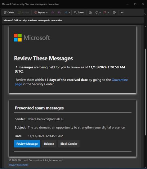 Spam Quarantined Email Office 365 Montana State University