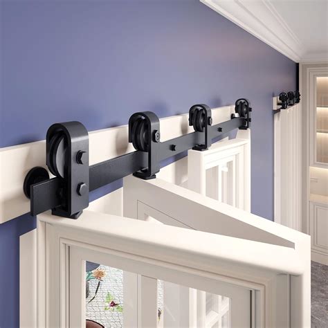 Finosen 46 Bi Fold Sliding Barn Door Hardware Kit Nepal Ubuy