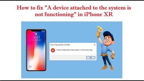 How To Fix A Device Attached To The System Is Not Functioning In Iphone Youtube